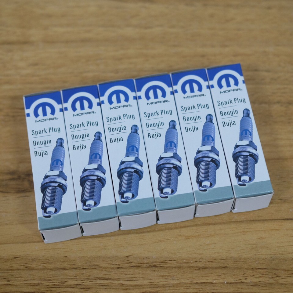 6PCS UF648 Mopar Ignition Coils & Spark Plugs For Chrysler Jeep Dodge ...