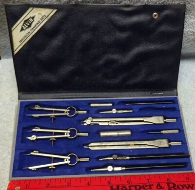 * VINTAGE - ALVIN - made in Germany - PRECISION Drawing DRAFTNG SET ...