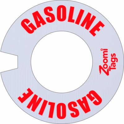 zOOmitags GAS can ID Tag GASOLINE lawnmower car auto truck fuel ...