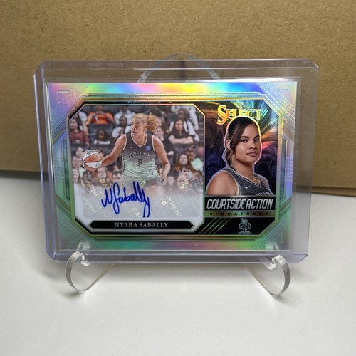 2024 Panini Select WNBA Nyara Sabally Courtside Action Auto Silver ...