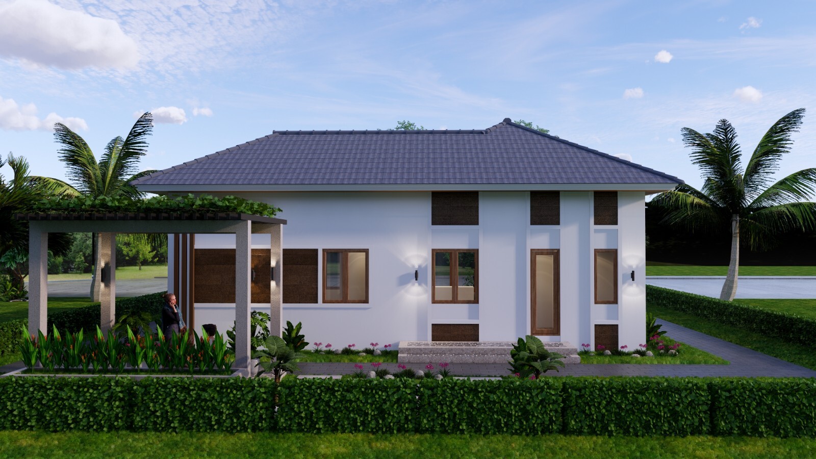 40x28 Feet Small House Plan 12x8.5 Meter 3 Beds 2 Baths Hip PDF & A4 ...