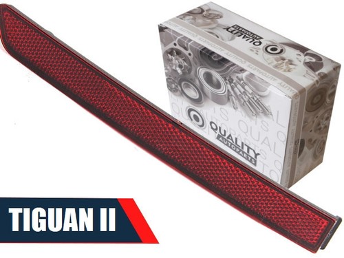 REAR BUMPER REFLECTOR RED LENS LIGHT LEFT N/S NEARSIDE FOR VW TIGUAN ...