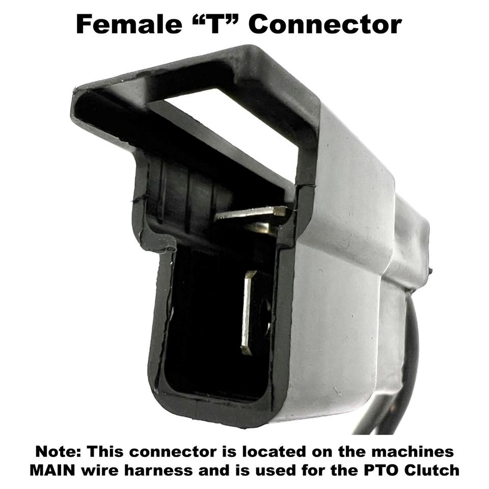 PTO Clutch Wire Harness Connector Female Plug Repair Kit Machine Side ...