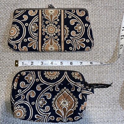 Set Of 2 Vera Bradley snap closure coin purse And Zipper Purse Wallet ...