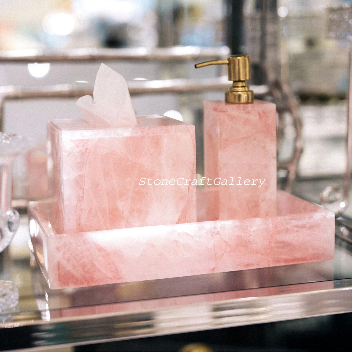 Pink Rose Bathroom Accessories Bathroom Sets ModVilla