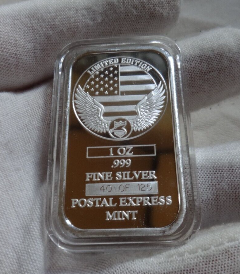 HAUNTED FORTUNE Postal Express Mint PEM 1oz Silver Art Bar .999 ...