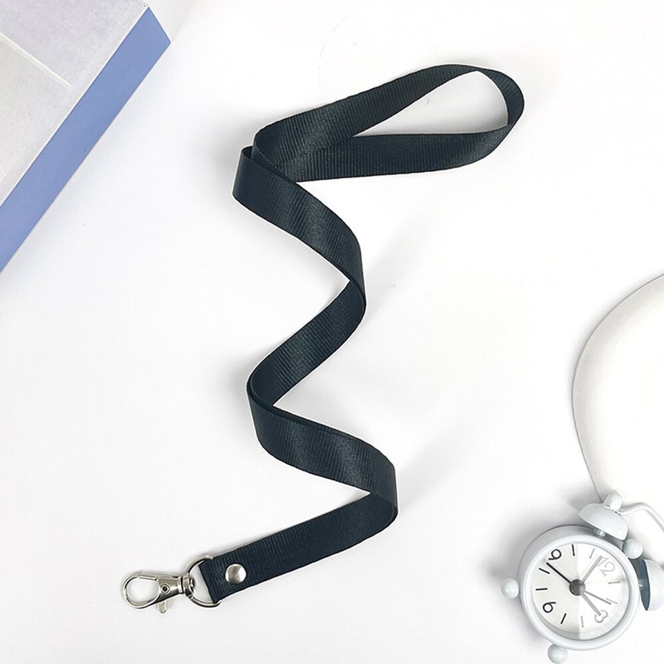 Printed or plain DOUBLE clip Lanyard - Personalised, custom, neck strap ...