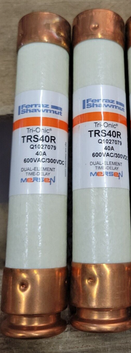 LOT OF 2 Fuse TRS40R Mersen Ferraz Shawmut Amp-Trap Time Delay 40A ...