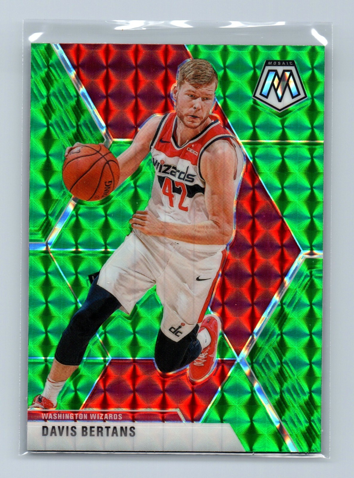 2019 Panini Mosaic #172 Davis Bertans Green Prizm Washington Wizards | eBay
