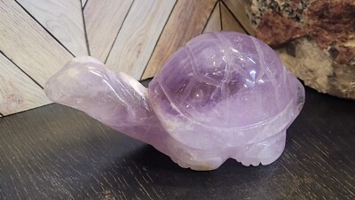 Carved Amethyst Turtle | eBay