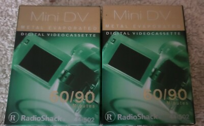 X2 Radio Shack Mini DV Metal Evaporated 60/90 Minute Digital ...