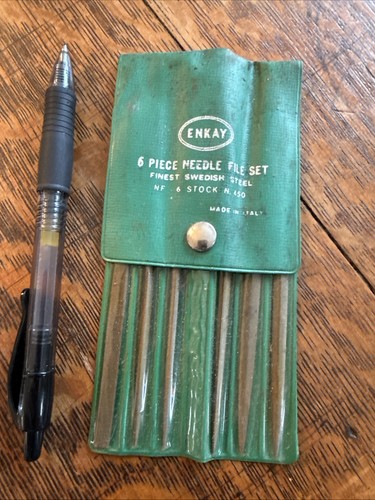 Vintage Enkay Six Piece Needle File Set/Swedish Steel/#450/MadeInItaly ...