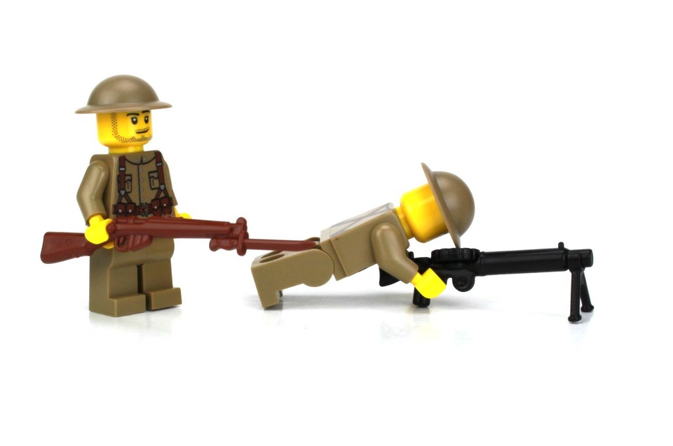 Battle Brick Doughboy Soldiers WW1 Army Soldiers made w/real LEGO ...