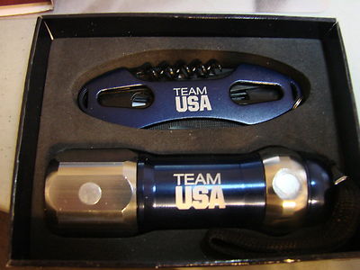 Team USA flashlight and knife set 2010 Vancouver Olympics | eBay