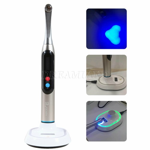 Dental Wireless Cordless LED Curing Light Lamp 2200mw/c㎡ Wide Specturm ...