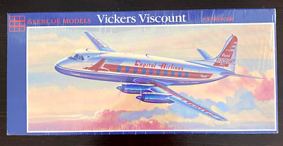 Glencoe Vickers Viscount model kit, 1/96 scale, #05501, Factory Sealed ...