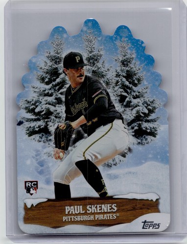 2024 Topps Holiday Baseball Paul Skenes #EG-25 RC Rookie Evergreen Die ...