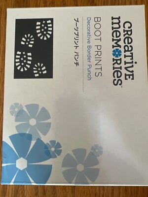 Creative Memories Boot Prints Decorative Border Punch Scrapbooking NIB ...