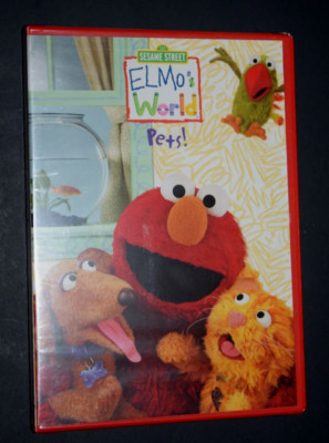 RED MONSTER, ELMO's WORLD "Pets!" DVD, 52 Mins, New and Sealed, (c ...