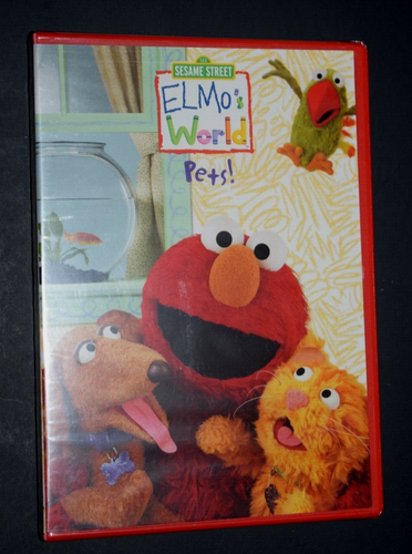 RED MONSTER, ELMO's WORLD "Pets!" DVD, 52 Mins, New and Sealed, (c ...