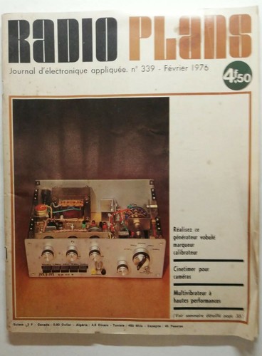 #21 revue Radio plans N339 février 1976 générateur vobulé ...