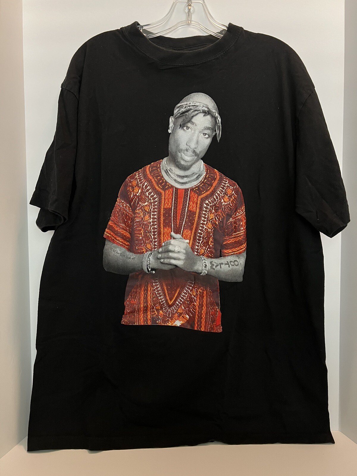 Vintage Tupac Black on Rare Flying Horse tag shirt si… - Gem