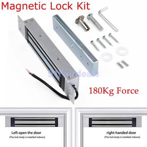 12V Electric Magnetic Lock Door Access Control System 180KG 350LBS ...
