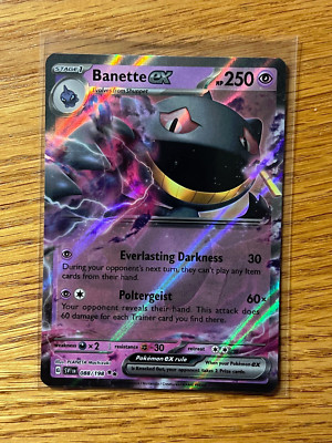 Pokémon TCG Banette Ex Double Rare Scarlet & Violet Base 88/198 (384 ...