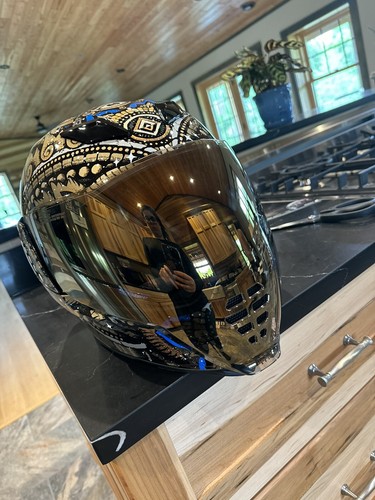 Icon Airflite Helmet - Day Tripper - Gold - XL | eBay