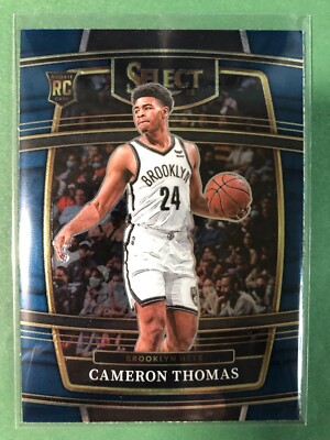 CAMERON THOMAS 2021-22 Panini SELECT CONCOURSE BLUE ROOKIE CARD #21 ...