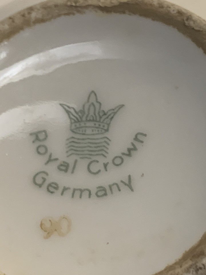 Vintage Royal Crown Germany Tea Cup with pink roses & buds | eBay