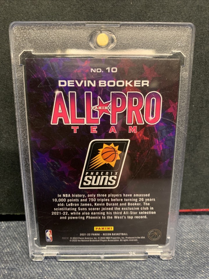 2021-22 Panini Recon All Pro Team Devin Booker #10 Insert Holo SP Suns ...