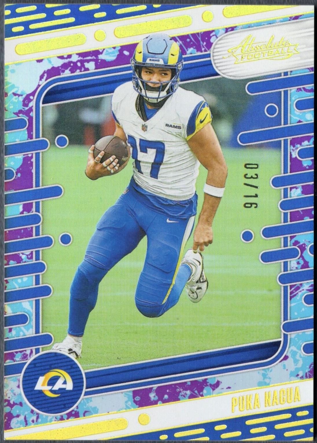 2024 Panini Absolute - Puka Nacua #61 Splash Spectrum /16 for sale ...