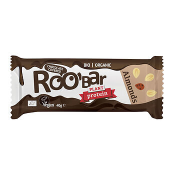 ROO´BAR 3x Roobar Protein Mandel mit Schokoladenüberzug, 40g ...