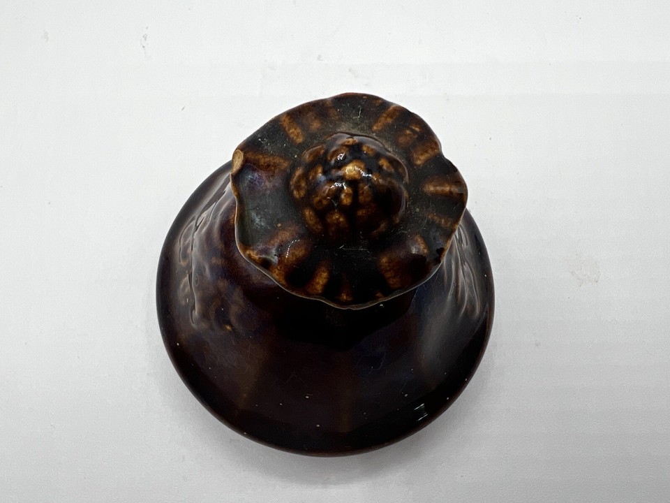 Vintage Brown Glaze-"Rebecca At The Well" Rockingham Coffee/Tea Pot 8 1 ...