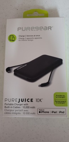 Puregear Pure Juice 10,000 mAh Power Bank Lightning 818719024794| eBay