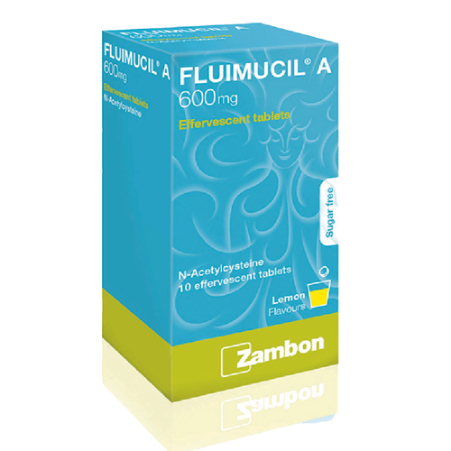 Fluimucil A 600mg Effervescent Tablet 10s Lemon Flavor Clear Phlegm ...