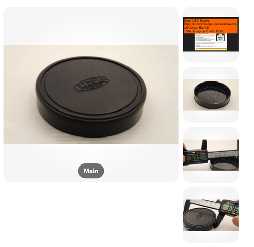 Olympus Tokyo Microscope Port Dust Cap Cover 34370 | eBay