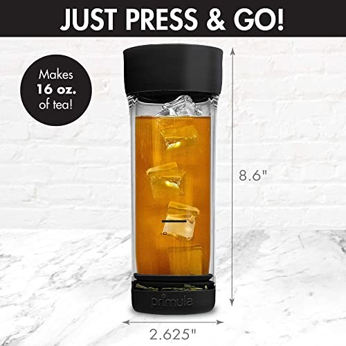 Primula Press and Go Iced Tea Maker 16 oz Travel Brew Infuser Tumbler ...