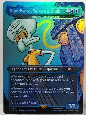 *FOIL* Squidward Sarcastic Snob 1928 Secret Lair SpongeBob SquarePants ...