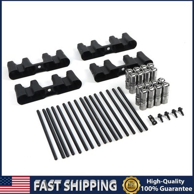 LS7 Lifters Set Guide Trays 7.400 Pushrod Set For Chevy GMC 4.8L 5.3L 5 ...
