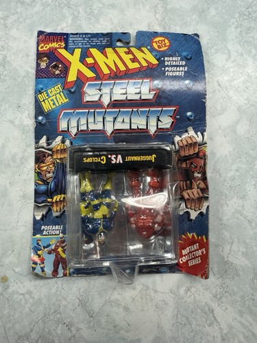 X-Men Steel Mutants Juggernaut vs. Cyclops Die Cast Action Figures | eBay