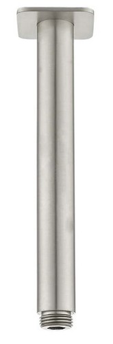 New- Limpid Range- Ceiling Shower Arm 400mm *Square Backplate*- BRUSHED ...