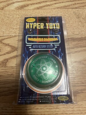 Vtg 1998 Hyper Yoyo Pro Spinner Professional Auto Return System GREEN ...