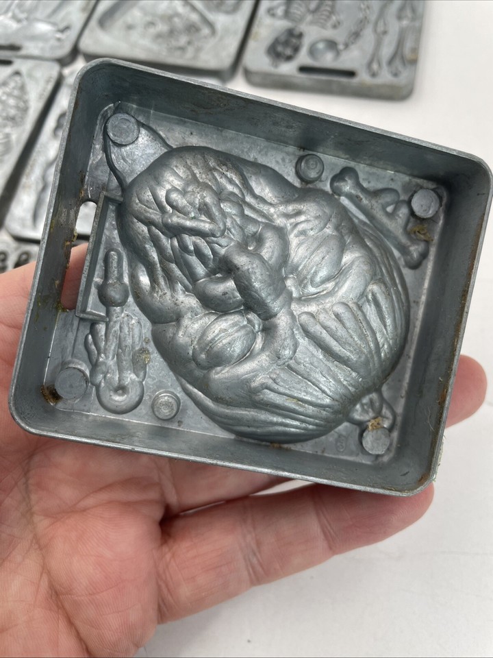 Mattel Thingmaker Fright Factory Molds Lot Of 8 1966 Vintage Skeleton ...