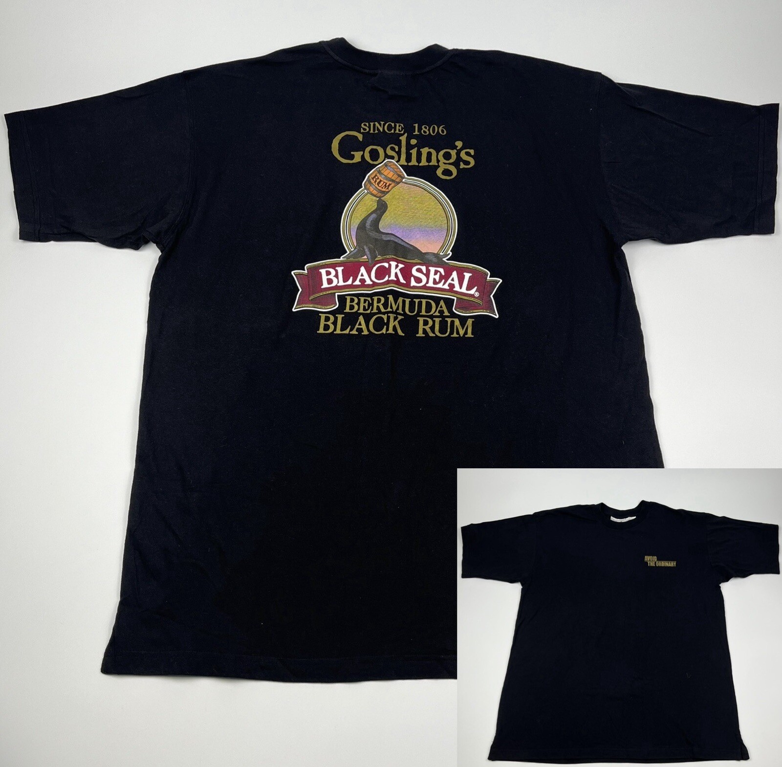 Vintage 90s Goslings Rum Bermuda Seal Liquor Promo Bl… - Gem