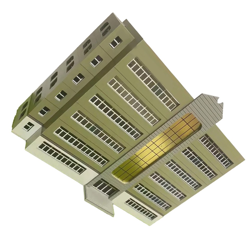 1/150 N Scale Buildings Model Railroads Modern Library Model Kits Parts ...