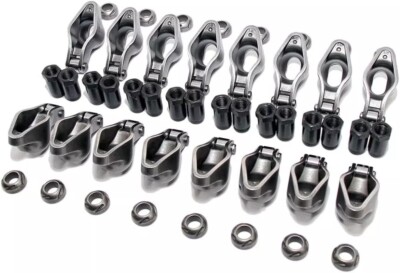 SBC 350 Vortec Chevy Roller Tip Rockers 1.5 Ratio 3/8 W/Polylocks Self ...