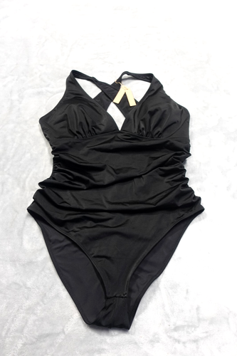 Shapellx Swimsuit Smart Sculpt Plunge Cutout 2XL Black Slimming | eBay