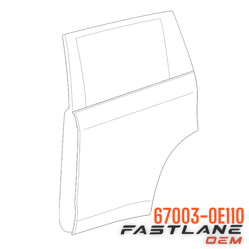 2014-2019 TOYOTA HIGHLANDER REAR RIGHT DOOR SHELL NEW OEM 67003-0E110 ...